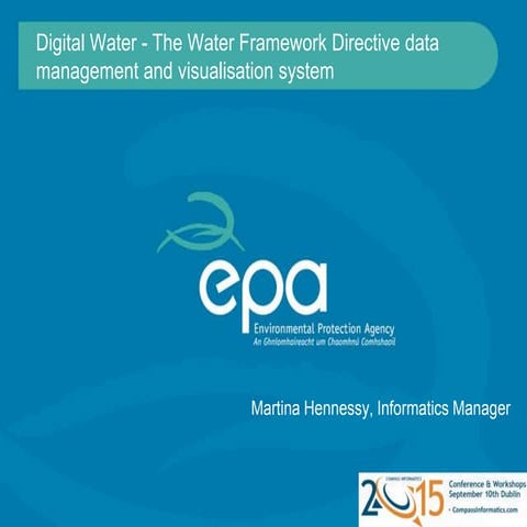 Digital Water - The Water Framework Directive data management and ...