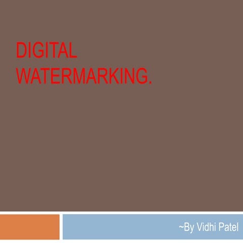 Digital Watermarking.pptx