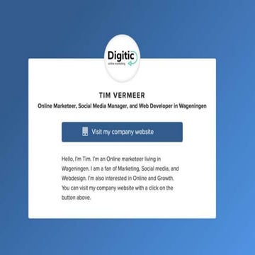 Digitic | Partner in Online Marketing | PPT