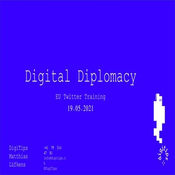 Digital Diplomacy 2021 - Brussels | PPT