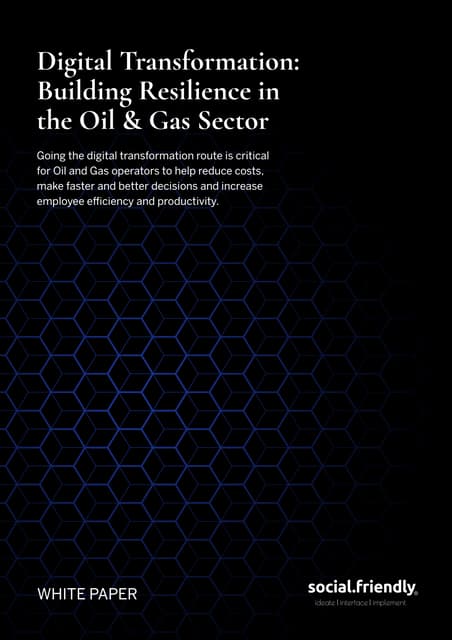 Digitalization in the Oil and Gas industry | PDF