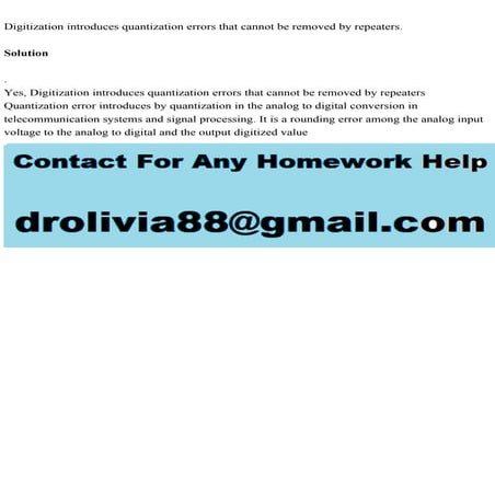 Digitization Introduces Quantization Errors That Cannot Be Removed B Pdf