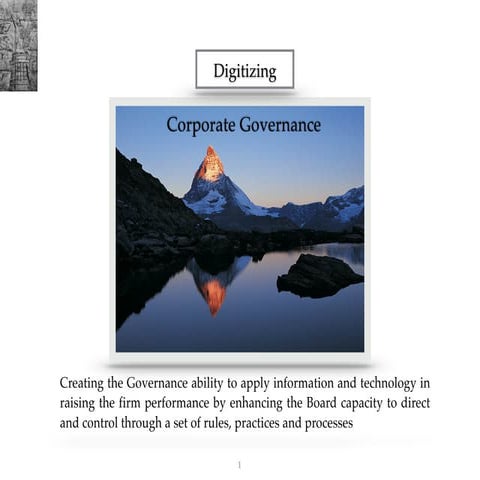 Digitizing Corporate Governance | PDF