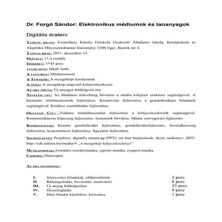 óRavázlat rajz 4.o.