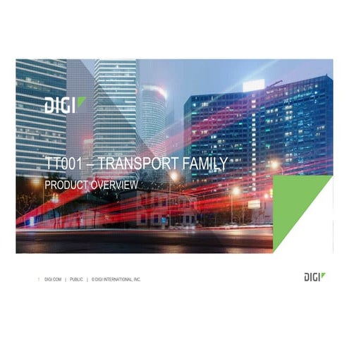 Digi transport family - product overview | PDF | Internet | Computing