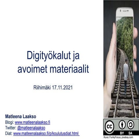 Digityökalut ja avoimet materiaalit 17.11.21 | PDF