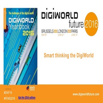 DigiWorld Future 2016 edtion - English version - Smart thinking the ...