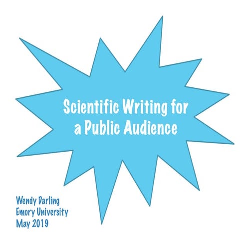 Scientific Writing for a Public Audience | PPT
