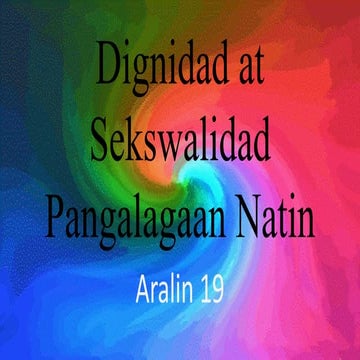 Pag ugnawa sa sekswalidad ng tao | PPTX