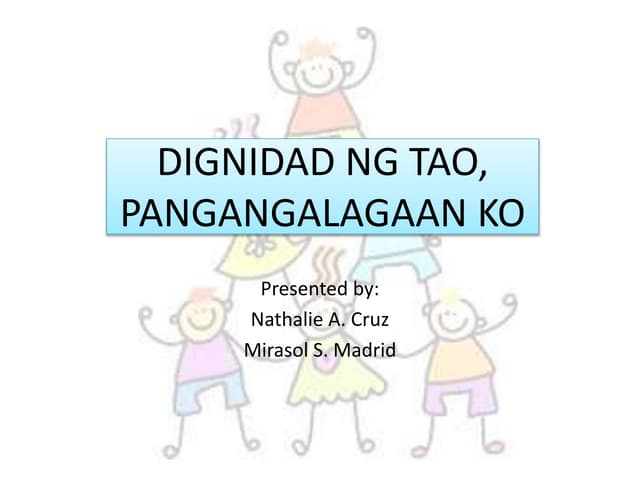 ESP 7 MODYUL 8 ANG DIGNIDAD NG TAO | PPTX