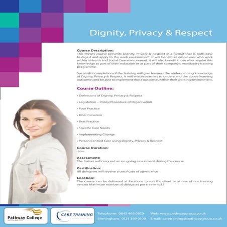 Dignity, Privacy & Respect Training Course | PDF