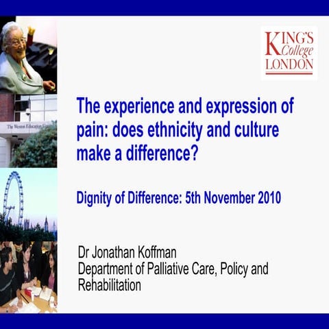 The Experience and Expression of Pain | PPT