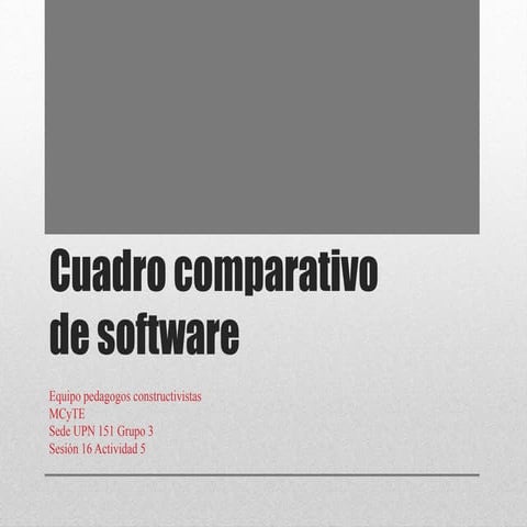 cuadro comparativo de software | PDF