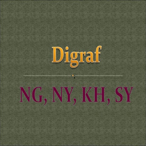 Contoh perkataan digraf, diftong, konsonan dan vokal berganding