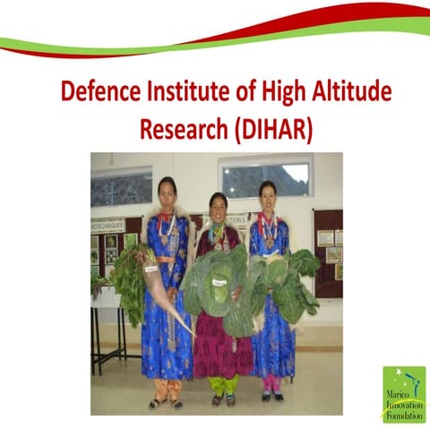 Dihar - Innovation for India award winner | PPTX