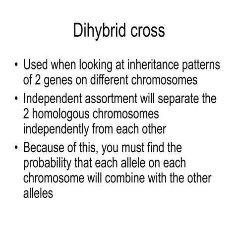 Genetic trihybrid cross | PPT