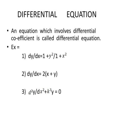 Diifferential equation akshay | PPT