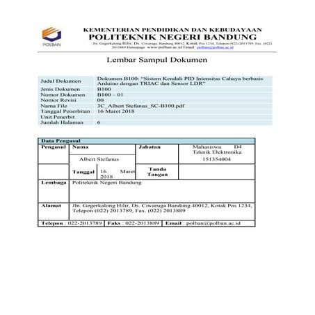 B200 - WATER LEVEL CONTROLLER WITH PID | PDF