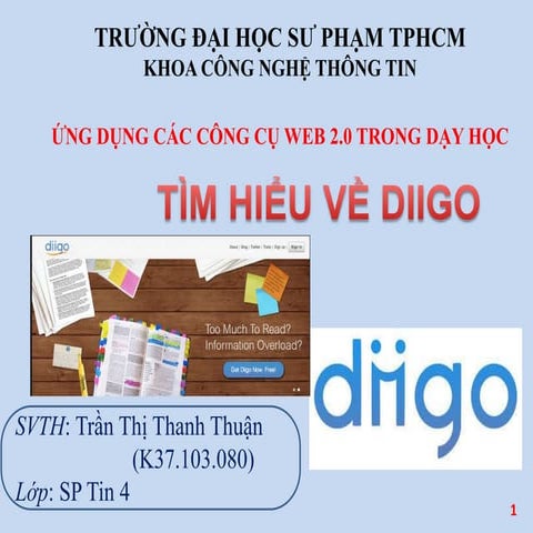 Tìm hiểu về Diigo | PPTX