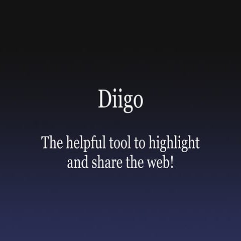 Diigo, presentation | PPT