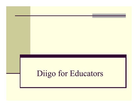 Diggin'diigo | PPT