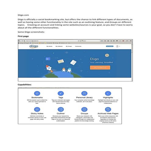 Diigo screenshots | PDF
