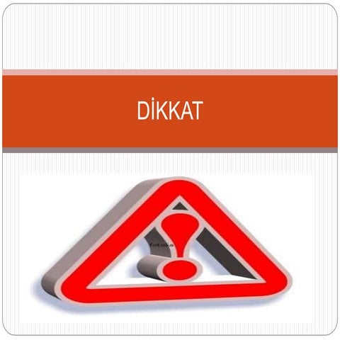 Di̇kkat nörobiyolojisi | PPTX