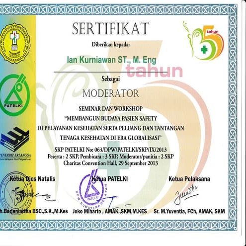 Diklat moderator pasien safety | PPT