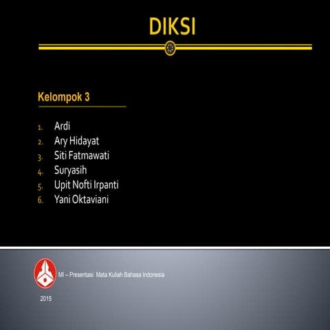 Diksi | PPTX