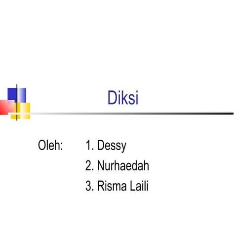 Diksi | PPT