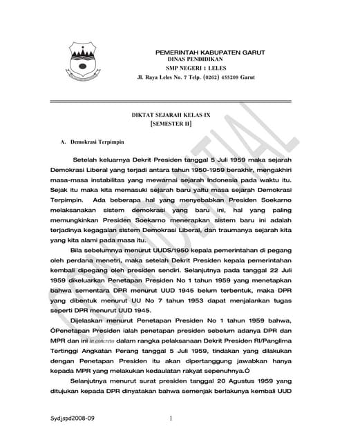 Undang undang dasar sementara (uuds) | PPTX