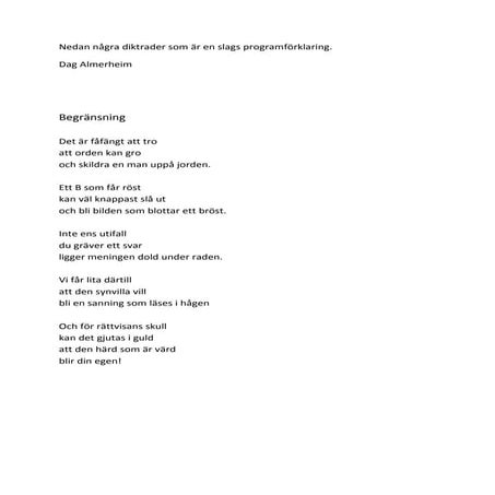 Dikte och Lyrik | PPTX