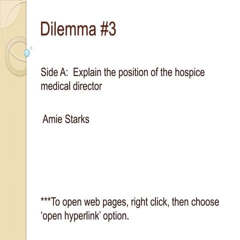 Dilemma #3 second attempt side a | PPT