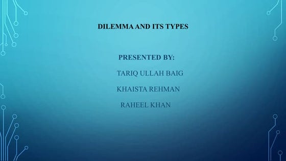 Dilemma types | PDF