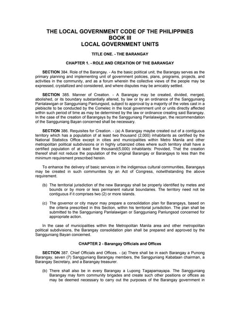 Ra 7160 local government code | DOCX