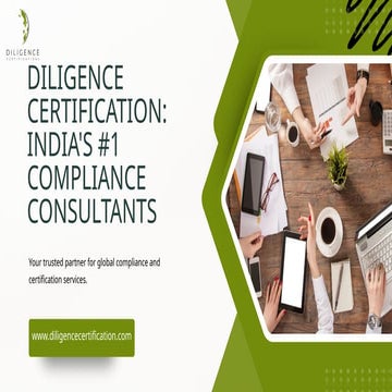 Diligence Certifications compliance consultants | PPT