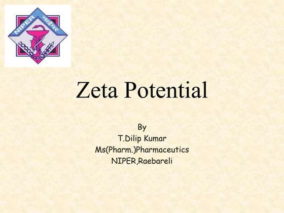 Zeta potential. | PPT