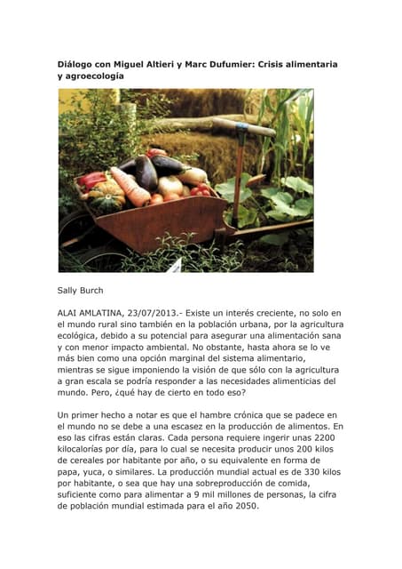 Presentación agroecología | PPT