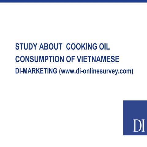 Cooking oil usage | PPTX