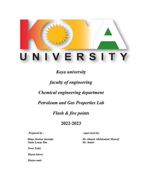 Flash and Fire Point of Bitumen | PDF