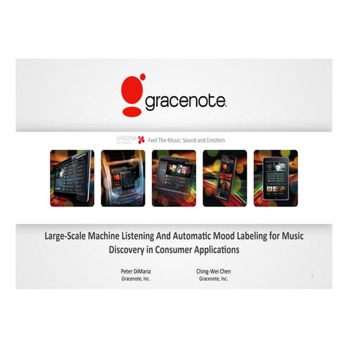 Gracenote: Music Navigation and Discovery | PPT