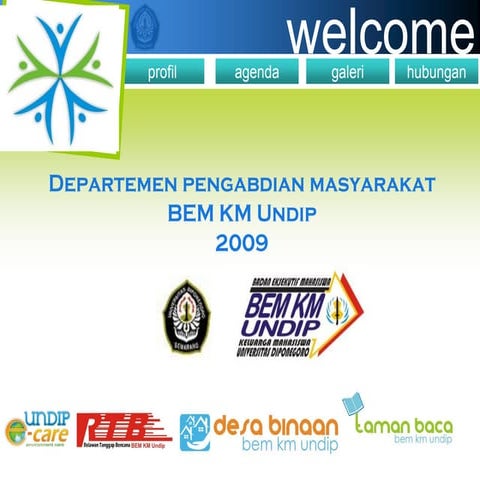 Departemen Pengabdian Masyarakat BEM KM Undip 2009 | PDF
