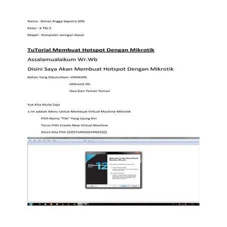 Dimas angga 09 kjd tutorial hotspot | PDF