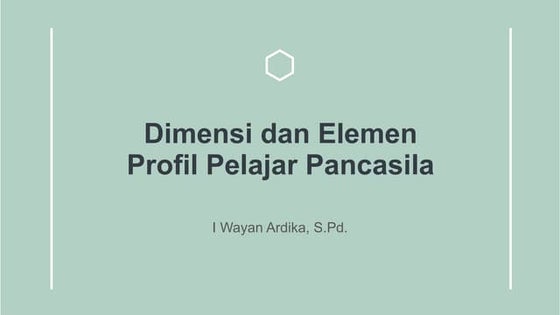 DIMENSI , ELEMEN dan sub elemen dalam pelaksanaan P5.docx