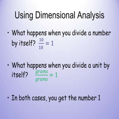 Dimensional analysis | PPT