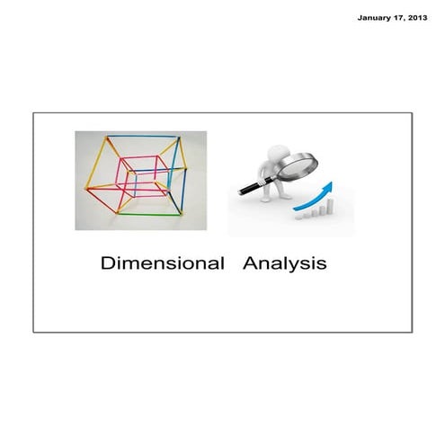 dimensional analysis with proper explanation | PPT