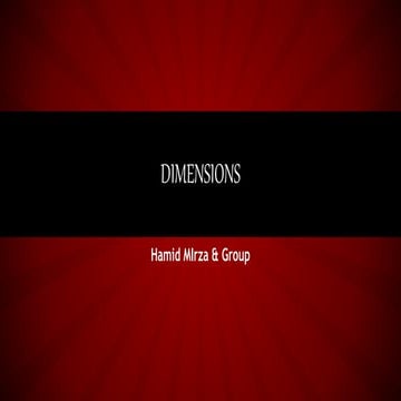 Dimensions 2D 3D 4D | PPTX