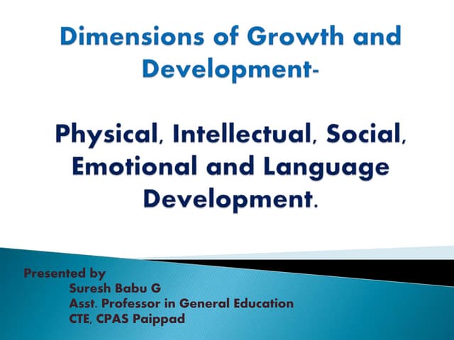 Stages of Human development According to the Hurlock. | PPT