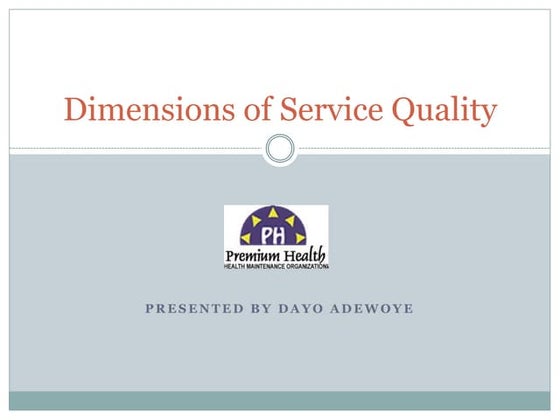 The role of tangibility in service quality | PDF