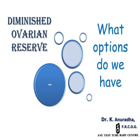 Diminished ovarian reserve : What options do we have? | PDF